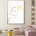 Nai Palm, Line Art, Drawing Prints,wall Hanging, Portrait Drawing ...