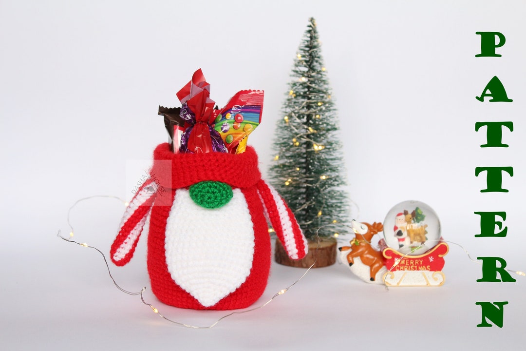 Crochet Christmas Gnome Pattern, Santa Bag Amigurumi (PDF Pattern) - Etsy