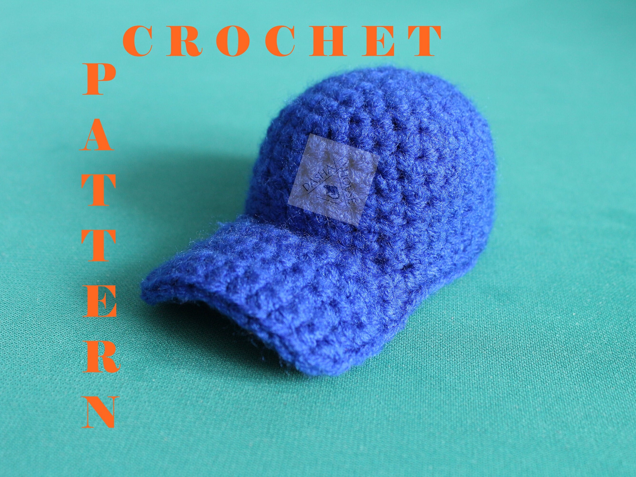 Crochet Cat Baseball Hat Pattern/ Pet Costume (PDF Pattern)/ Dog ...