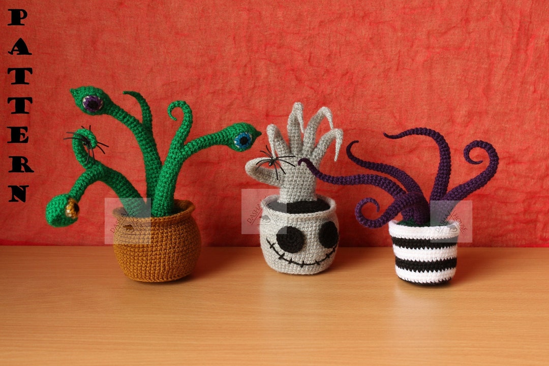 Halloween Nightmare Plants Set 3 in 1 Crochet Pattern/ Horror Plant ...