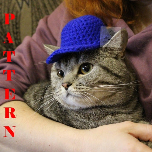 Crochet Pattern Cat Hat/ Crochet Pattern Baseball Cap for - Etsy