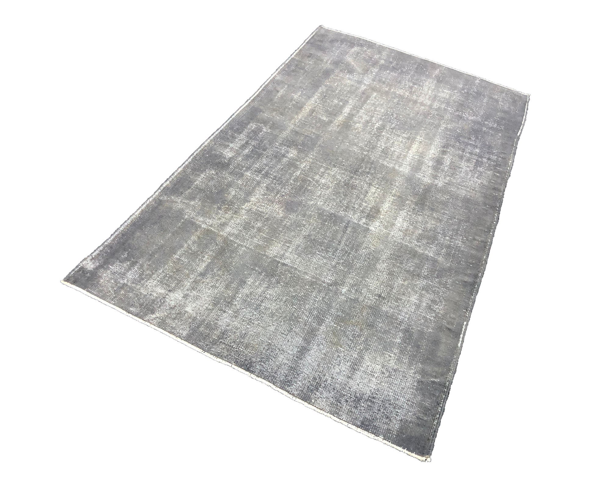 Gray Distressed Rug, Overdyed Rug, Grey Turkish Rug, Handmade Overdyed ...