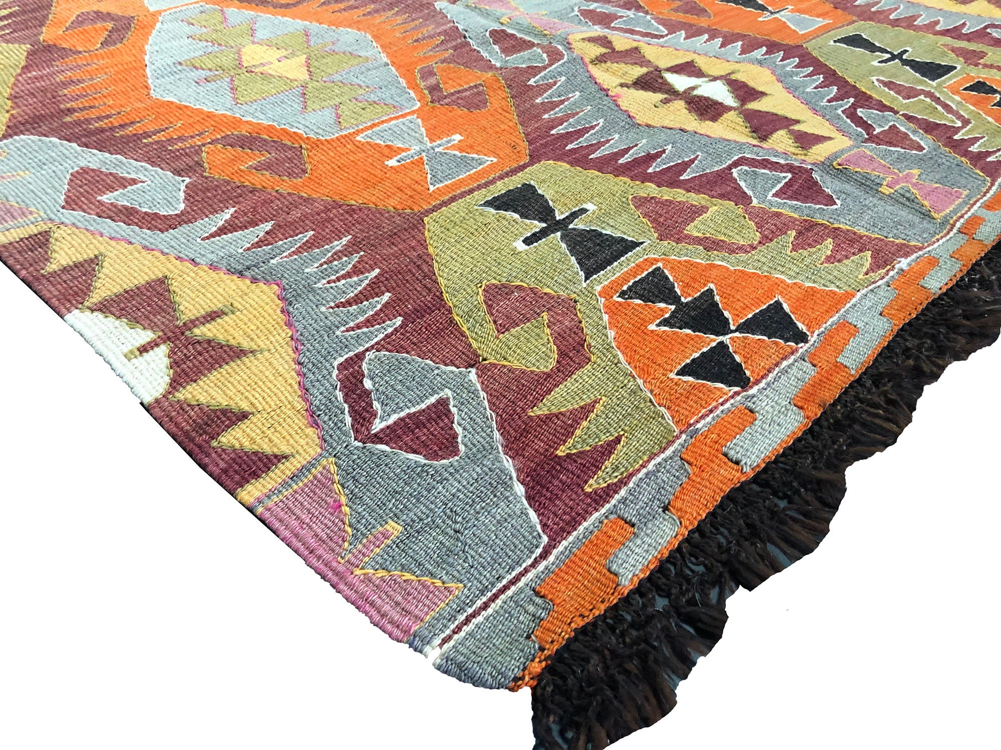Nomadic Ethnic Kilim Geometric Kilim Rug Vintage Authentic - Etsy