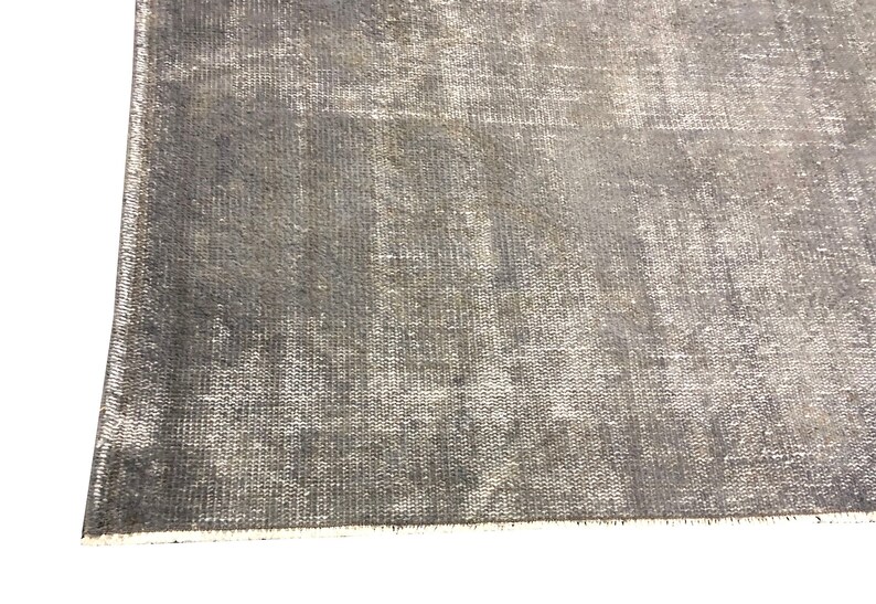 Gray Distressed Rug, Overdyed Rug, Grey Turkish Rug, Handmade Overdyed ...