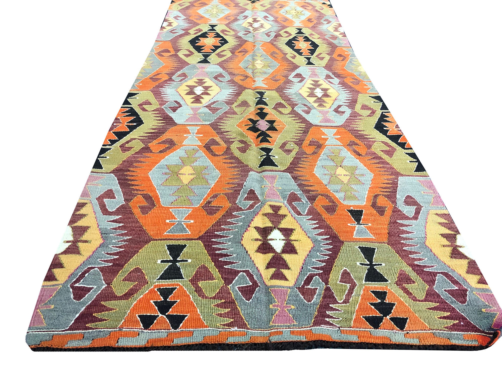 Nomadic Ethnic Kilim Geometric Kilim Rug Vintage Authentic - Etsy