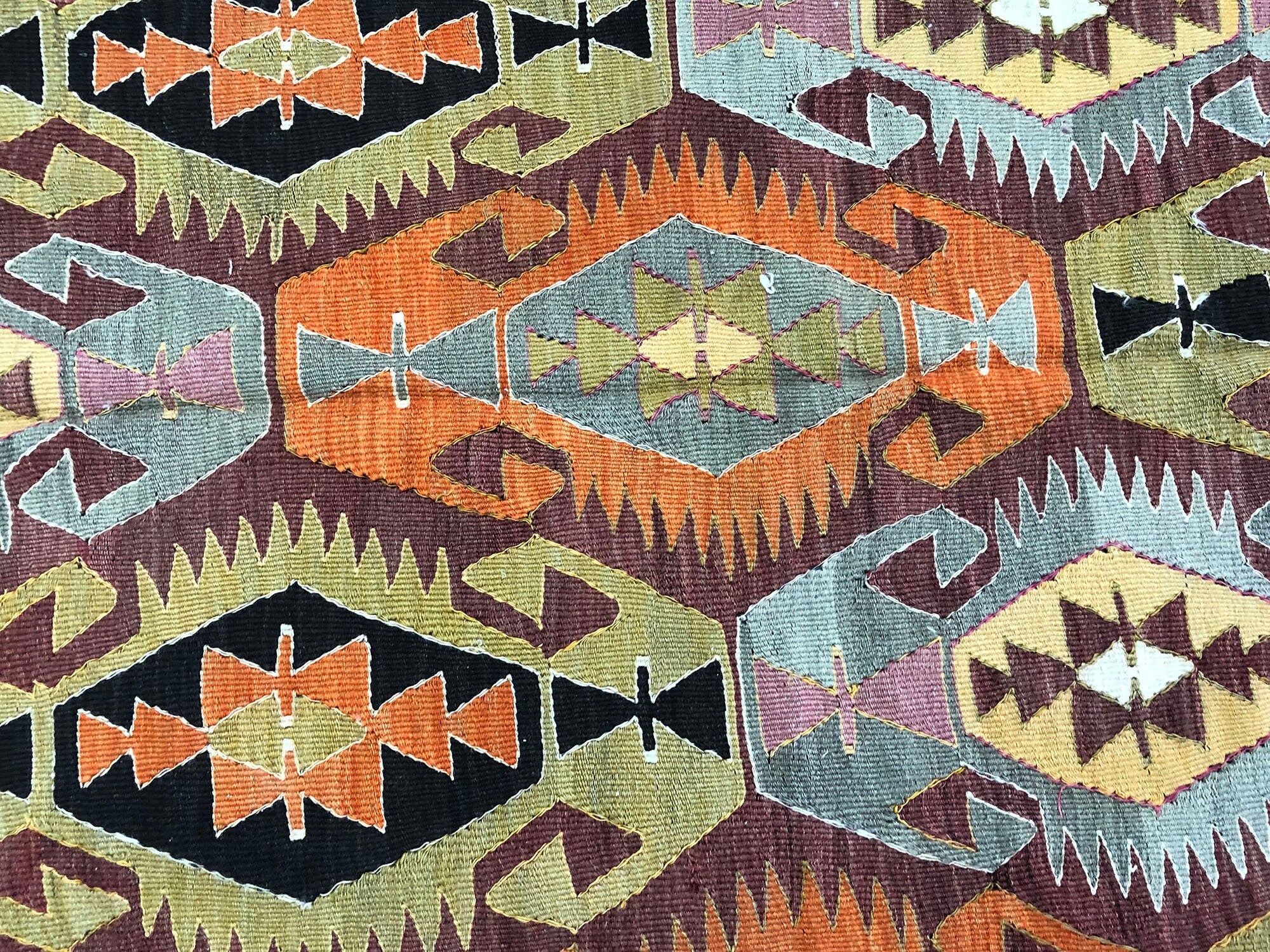 Nomadic Ethnic Kilim Geometric Kilim Rug Vintage Authentic - Etsy