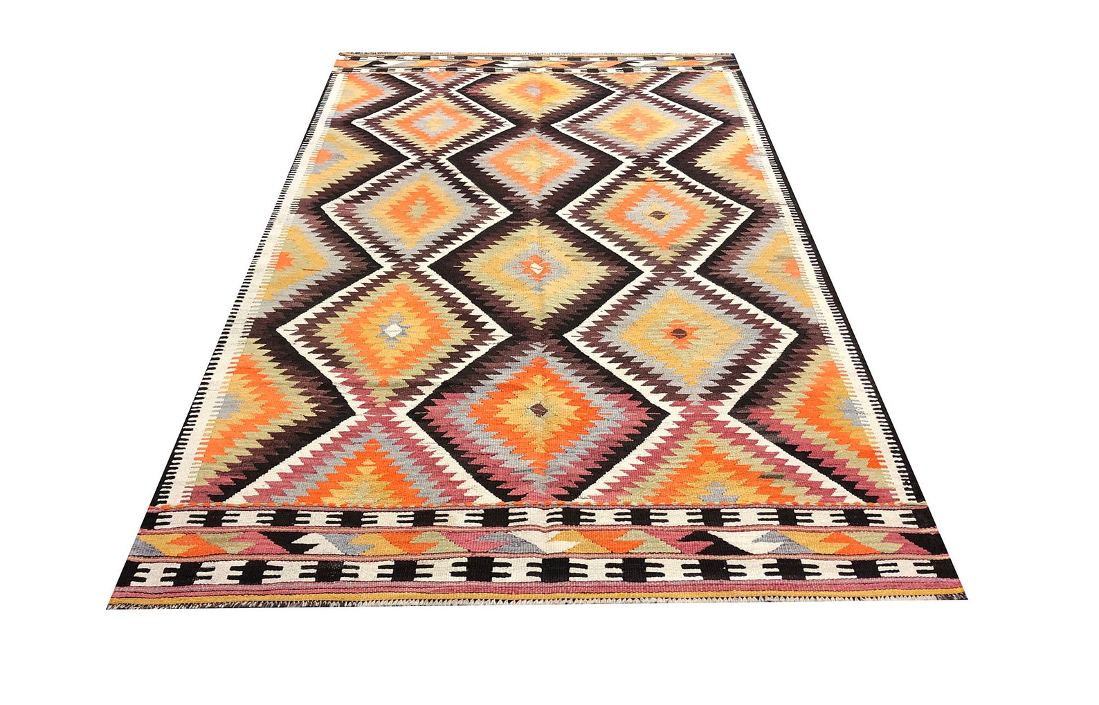 Vintage Authentic Turkish Kelim Rug Handwoven Rug Kilim - Etsy