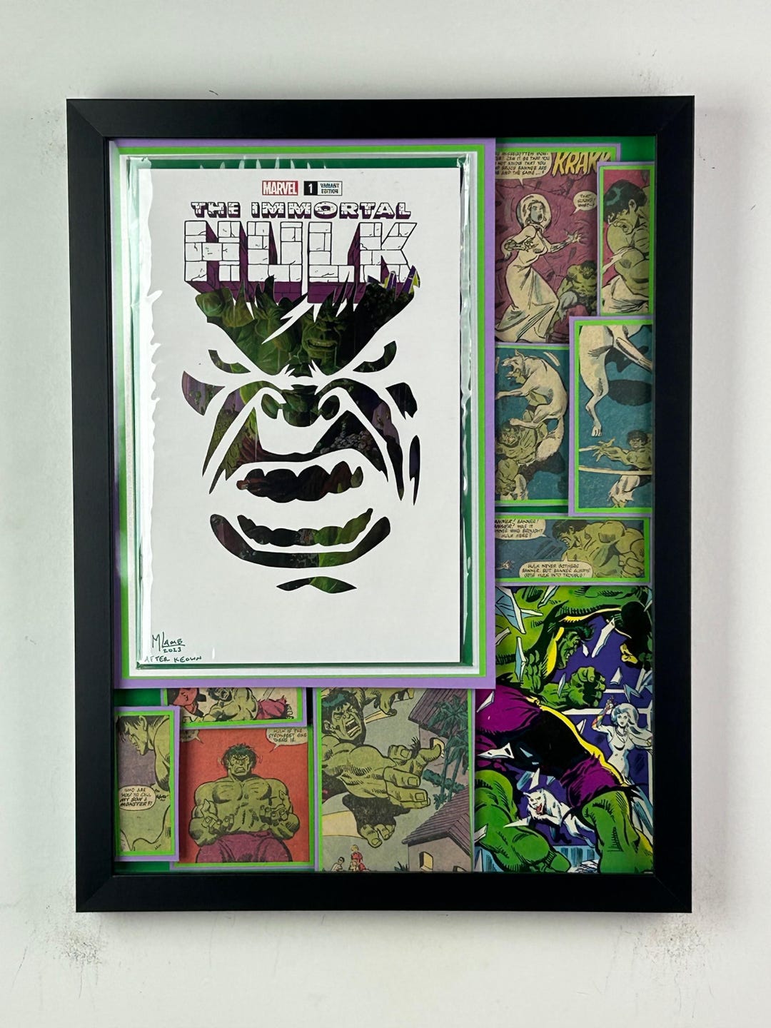 The Incredible Hulk - Codakhrome Collab Comic Collage - With Original ...