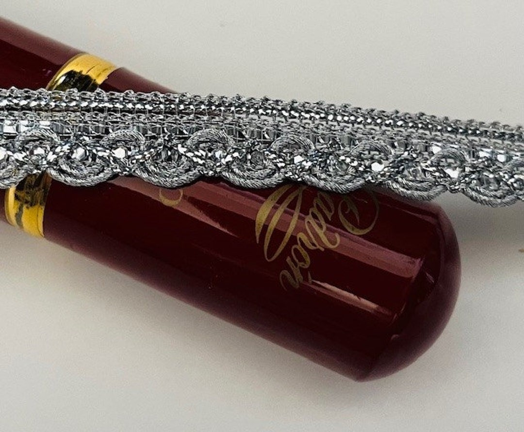 Silver Lace With Organic and Geometric Pattern. Soft and Easy to Use as ...