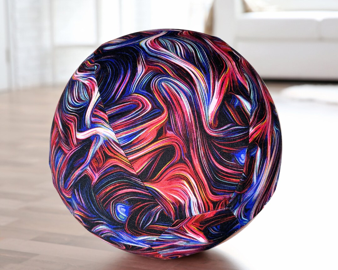Bright Swirls, Fabric Balloon Ball: Inflatable Fun for All Ages ...