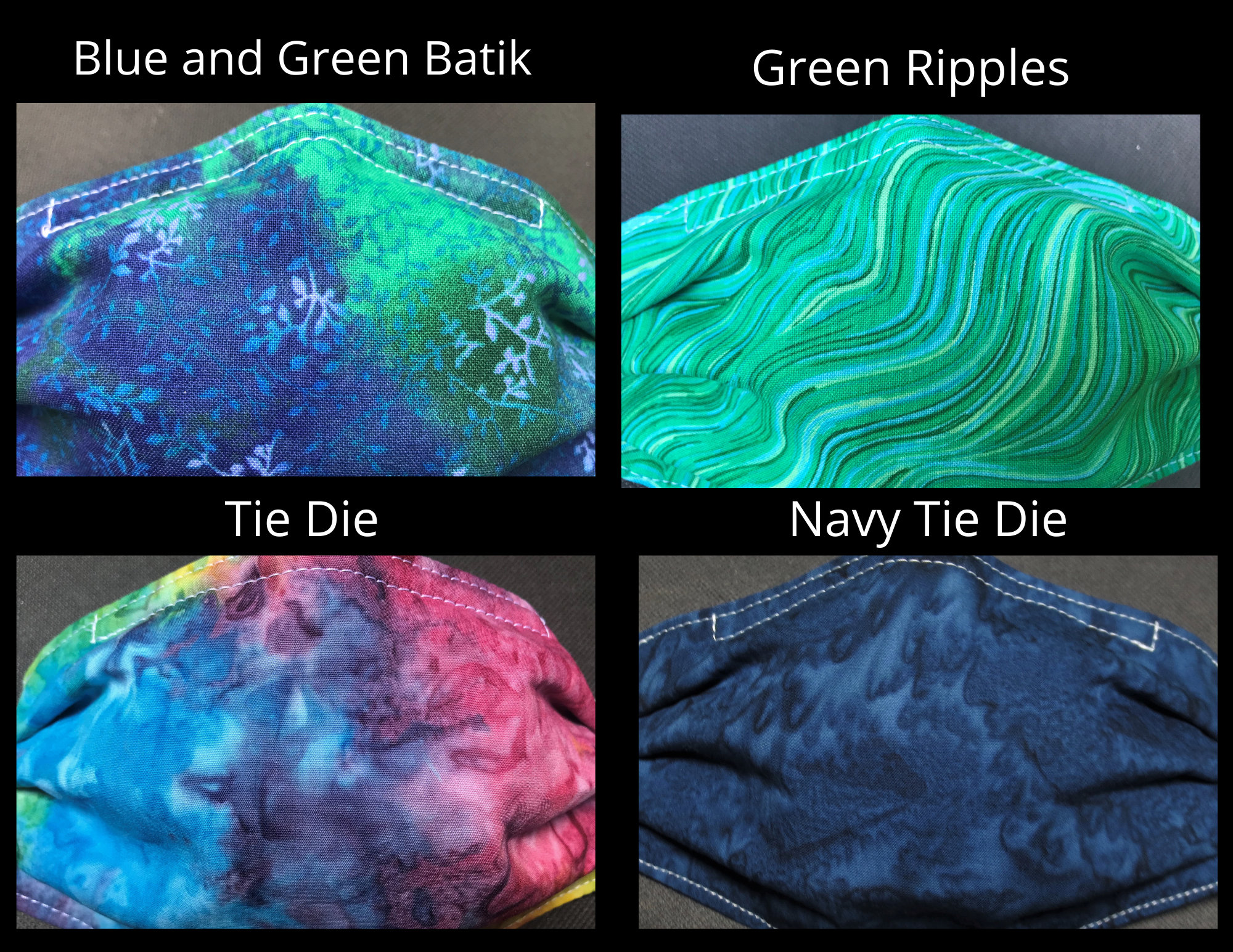 Triple Layer Washable Fabric Face Mask with Flexible Nose Wire | Etsy