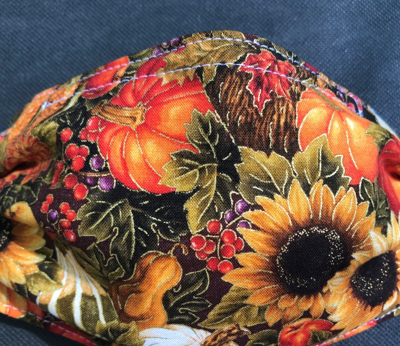 Triple Layer Washable Fabric Face Mask with Nose Wire for | Etsy