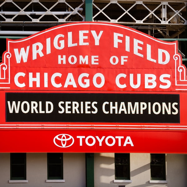 Wrigley Field Sign - Etsy