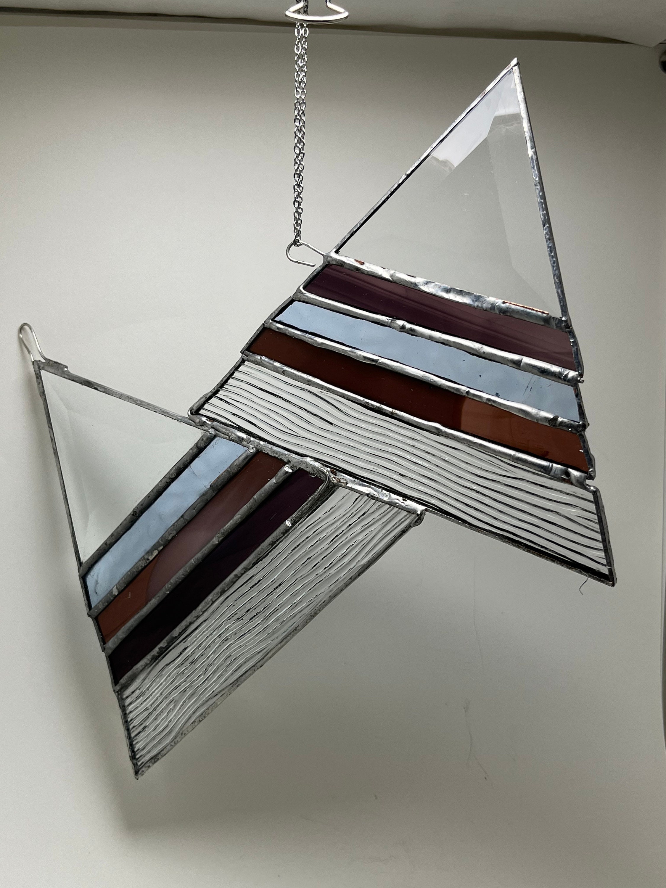 Triangle Pyramid Stained Glass - Etsy