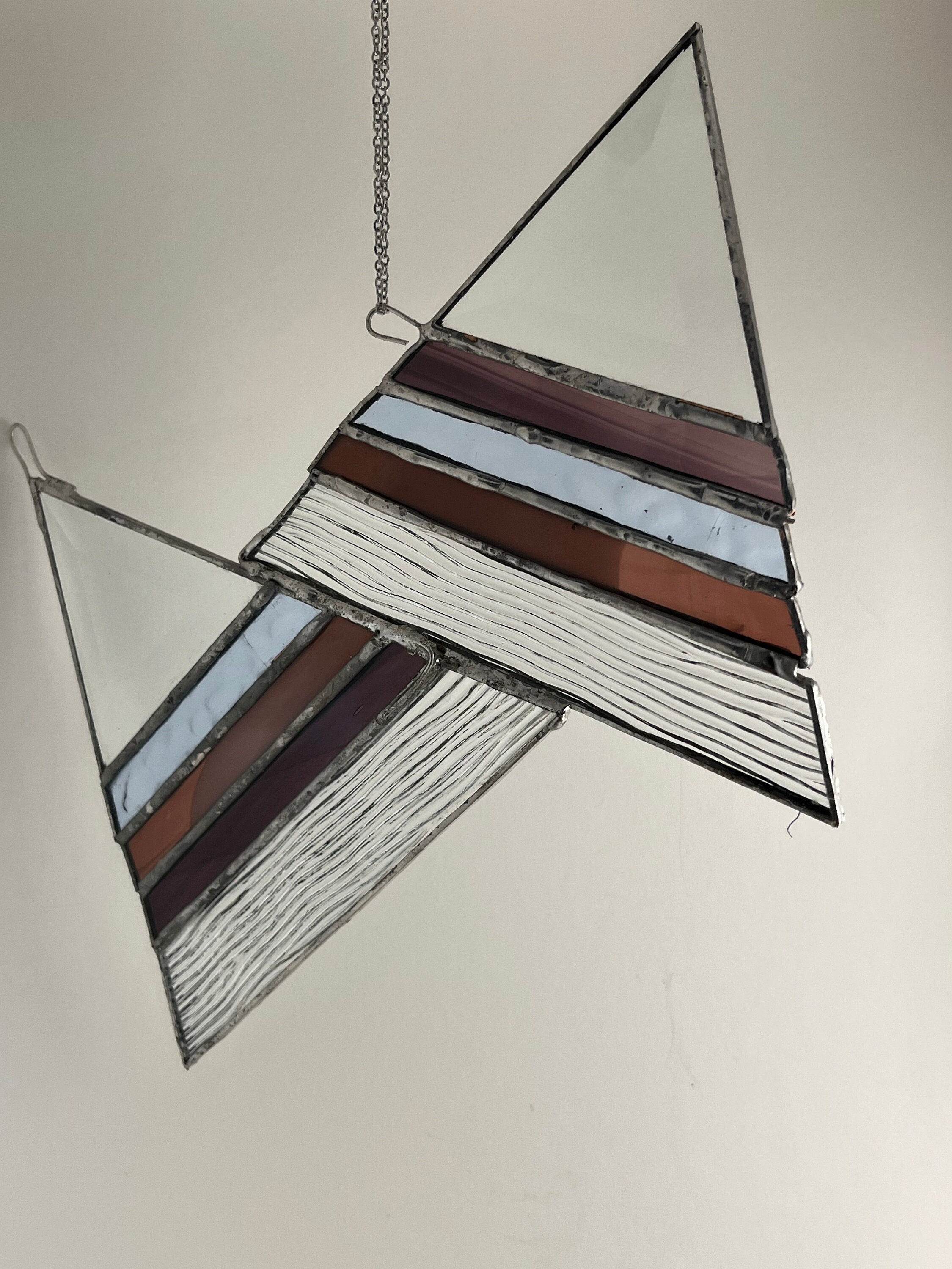 Triangle Pyramid Stained Glass - Etsy