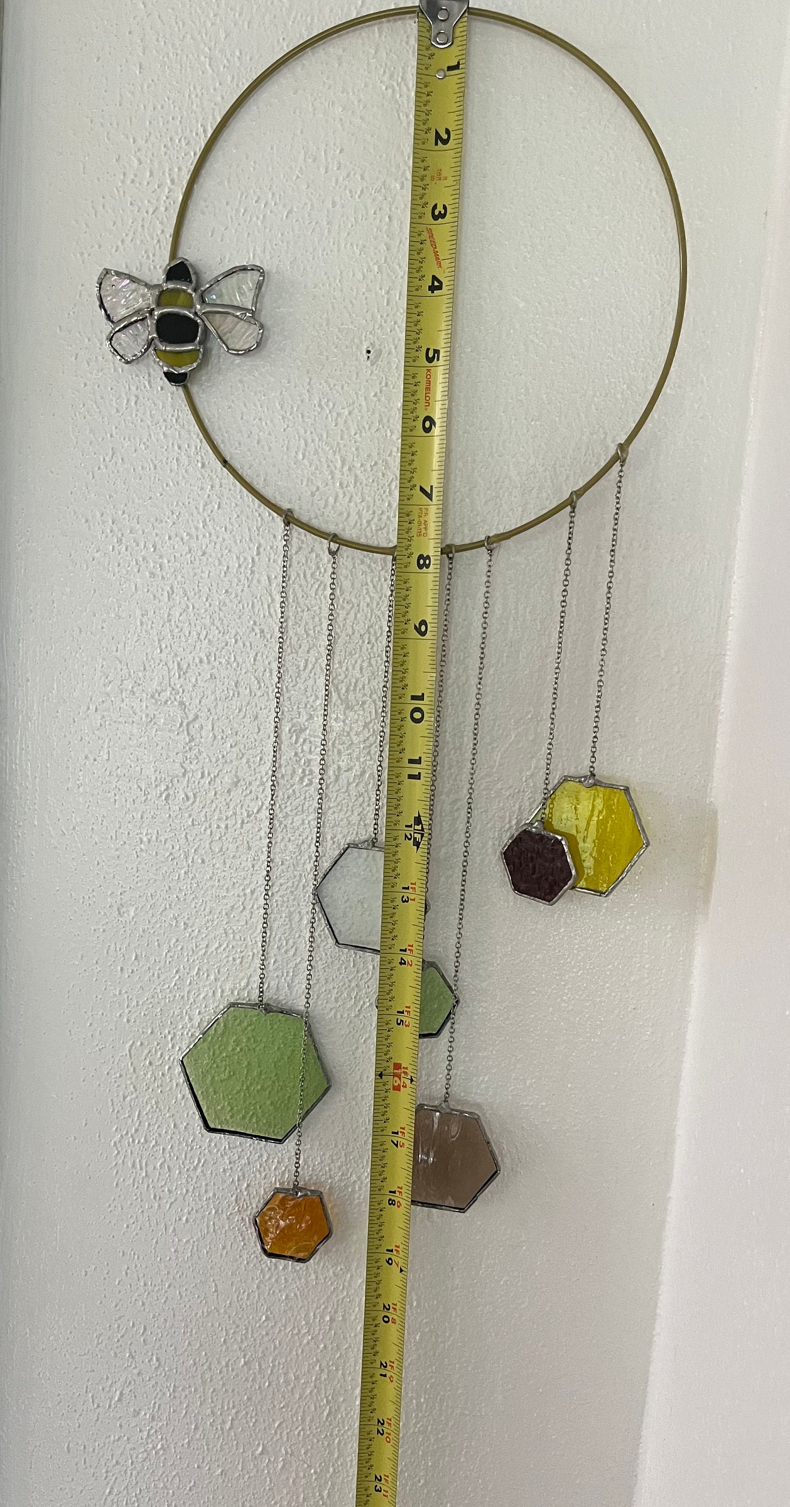 Bee Wind Chime Honeycomb Chime Gift Home Decor Natural Decor - Etsy