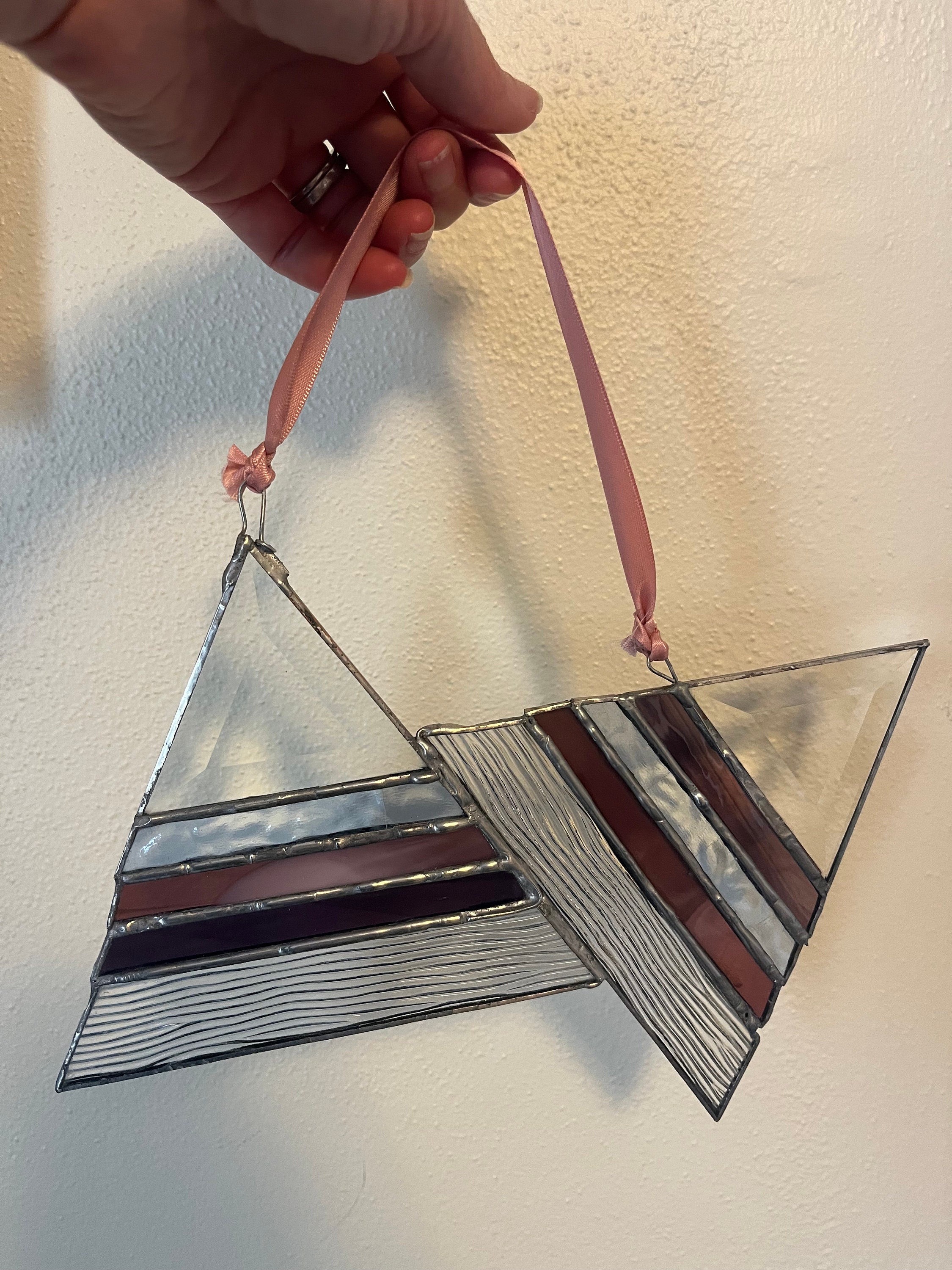 Triangle Pyramid Stained Glass - Etsy
