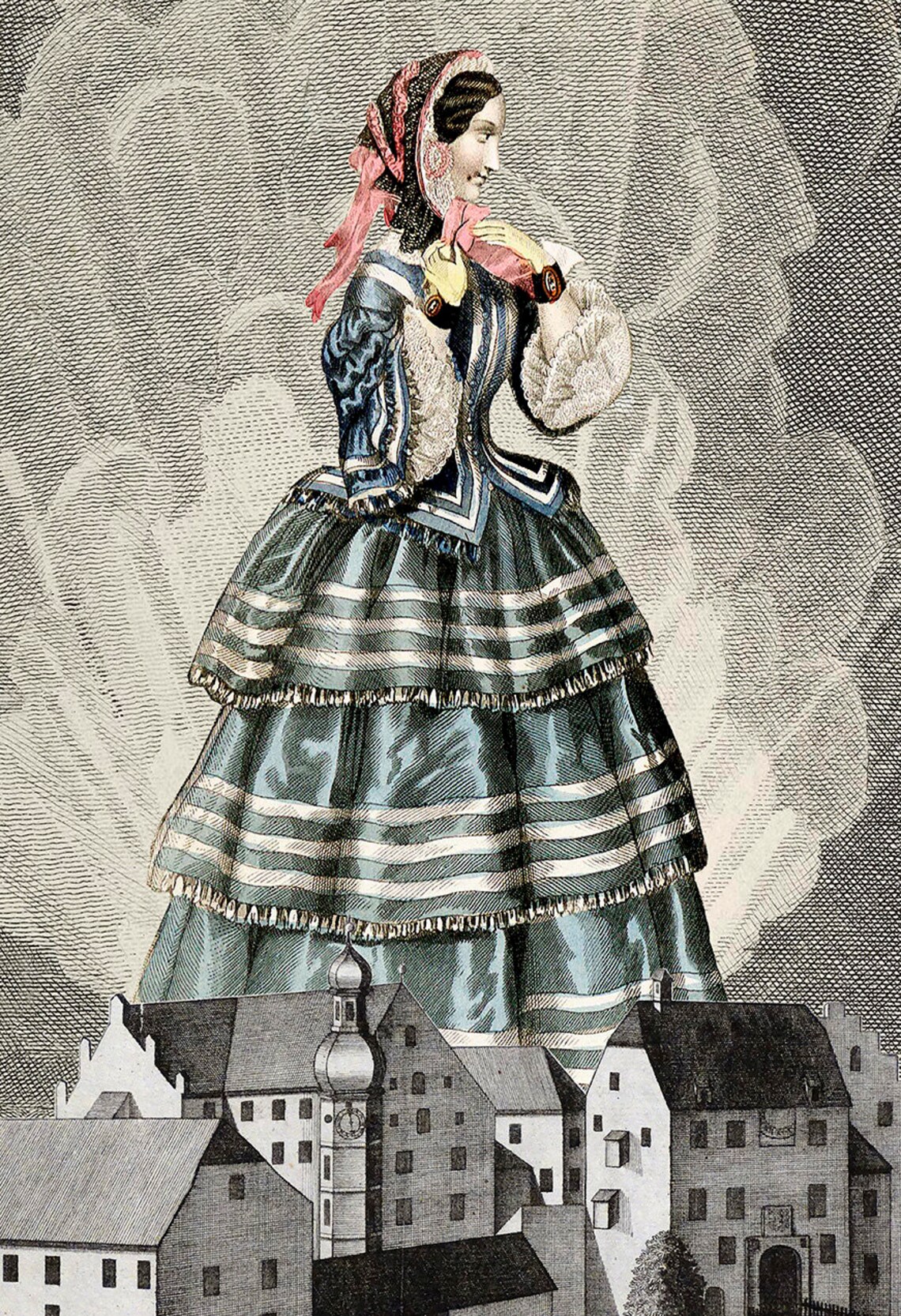 The Gypsy Witch Collage Art Print Fairytale Art Magical | Etsy