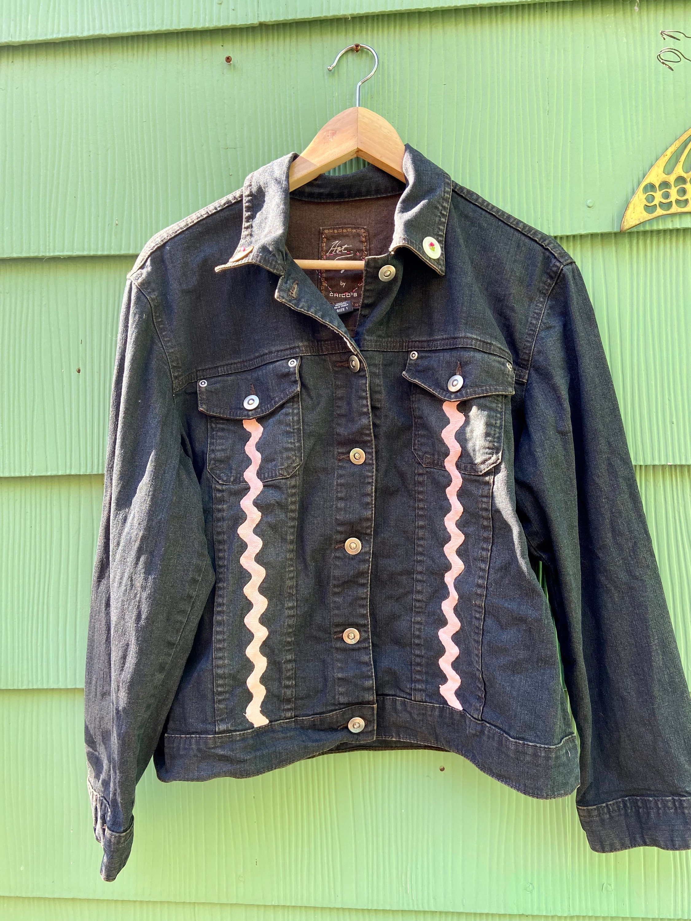 Upcycled Cottage Core Quilt Jean Jacket - Etsy