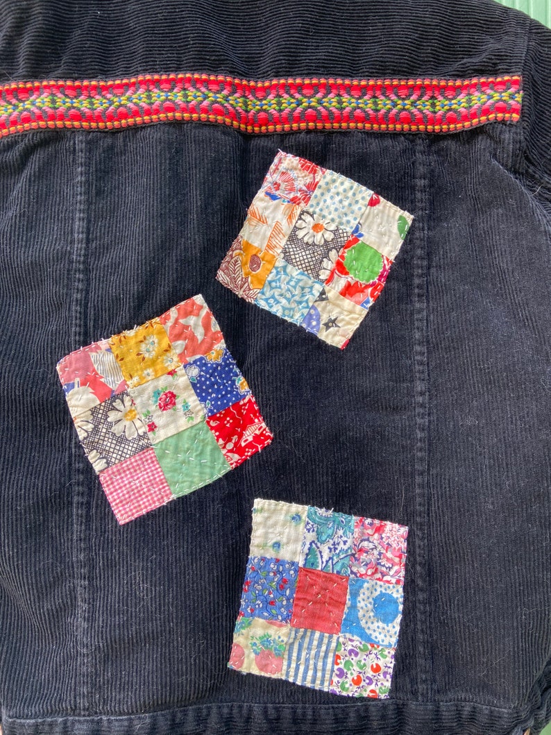 Upcycled Cottage Core Quilt Corduroy Jacket - Etsy
