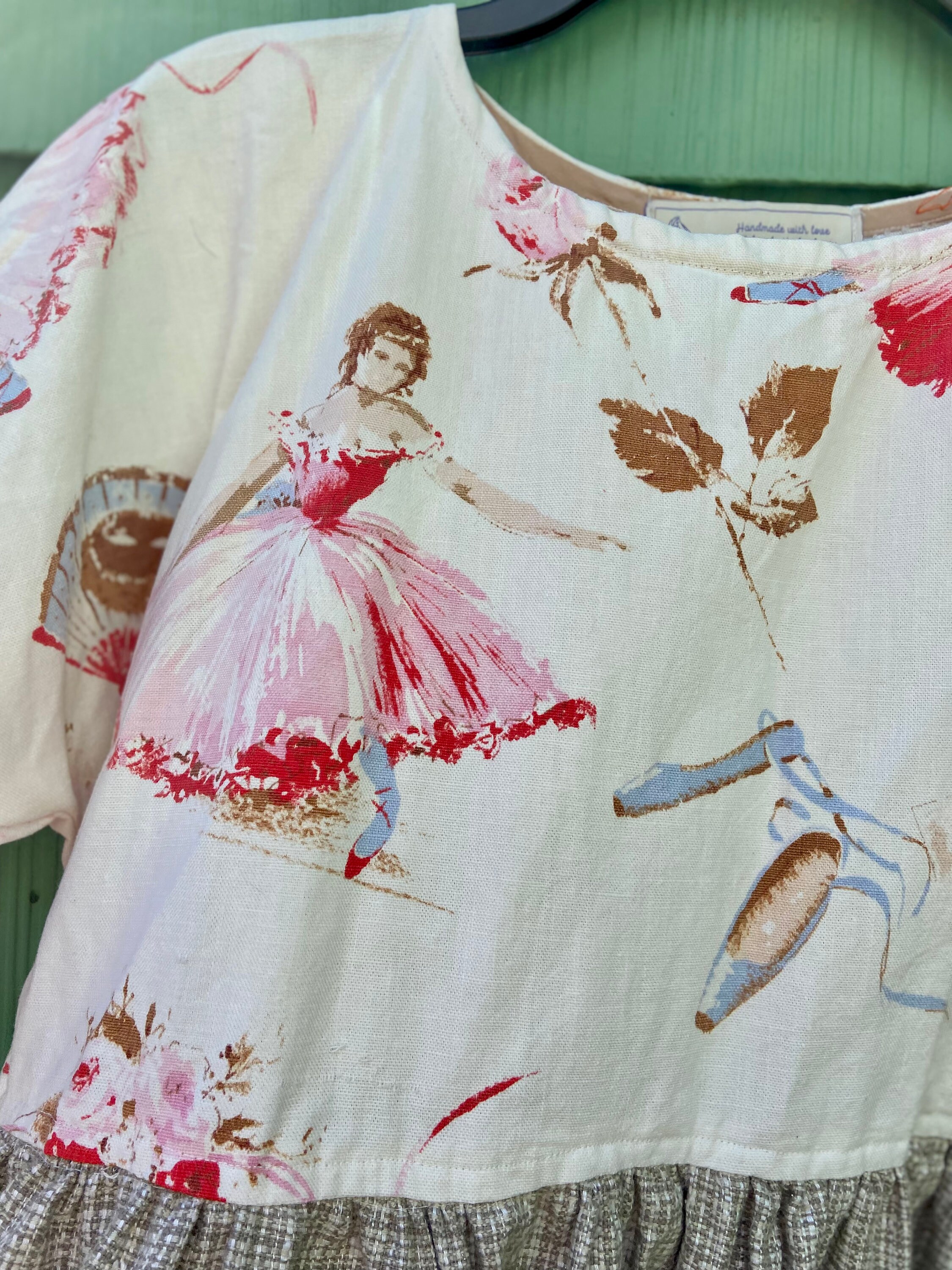 Small/medium Upcycled Cottage Core Vintage Fabric Babydoll - Etsy