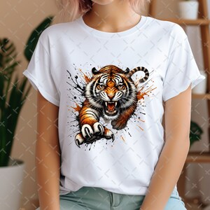 Tiger Scratch PNG, Tiger Sublimation, Tiger Png, Tiger Watercolor ...