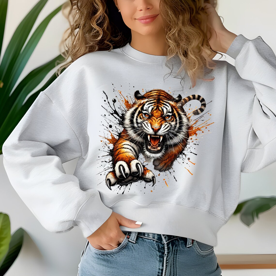 Tiger Scratch PNG, Tiger Sublimation, Tiger Png, Tiger Watercolor ...