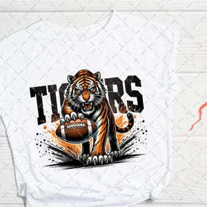Tigers Football PNG, Tigers Sublimation, Tigers Logo Png, Tigers School Spirit Digital Design ...