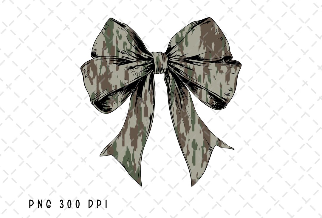 Camo Coquette Bow Png, Bow Png, Camo Bow Sublimation, Duck Hunting Png ...