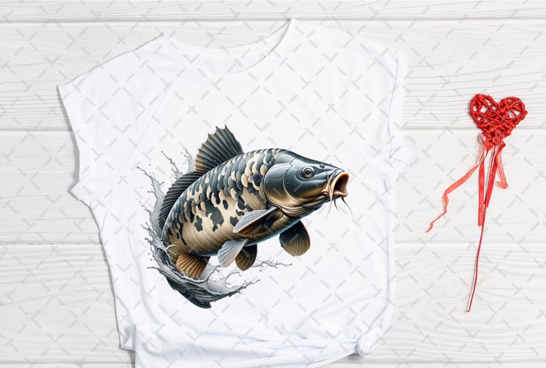 Camo Carp PNG, Carp Fish Sublimation, Jumping Carp Png, Fisherman Shirt ...