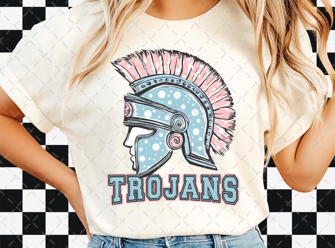 Trojans Png, Trojans Sublimation, Trojans School Spirit Design, Trojan ...