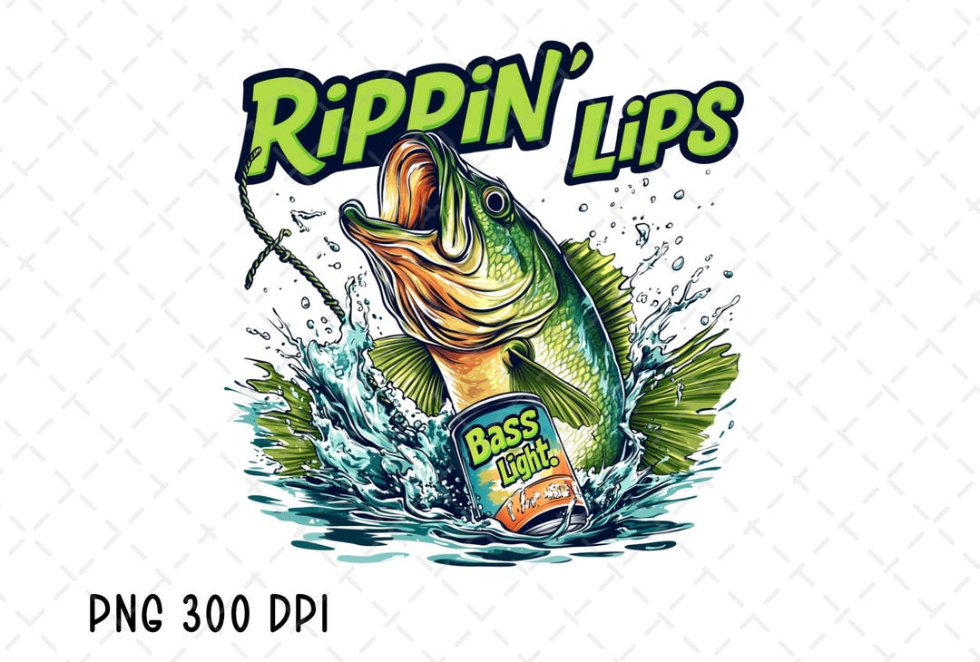 Rippin Lips PNG, Bass Fish Sublimation, Jumping Bass Png, Funny Bass ...