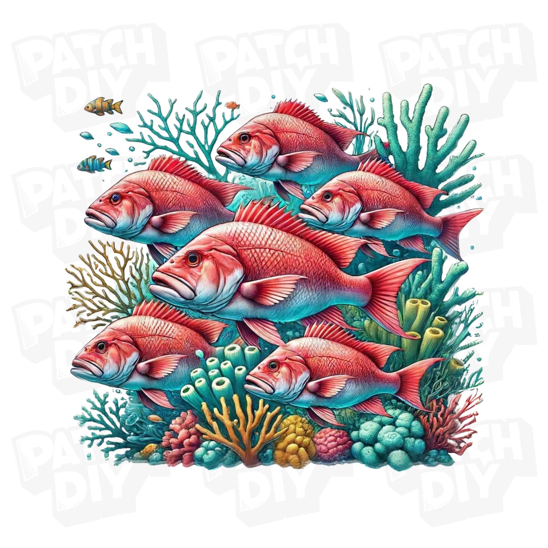 Redfish PNG, Fishing PNG, Redfish Sublimation, Redfish Watercolor PNG ...
