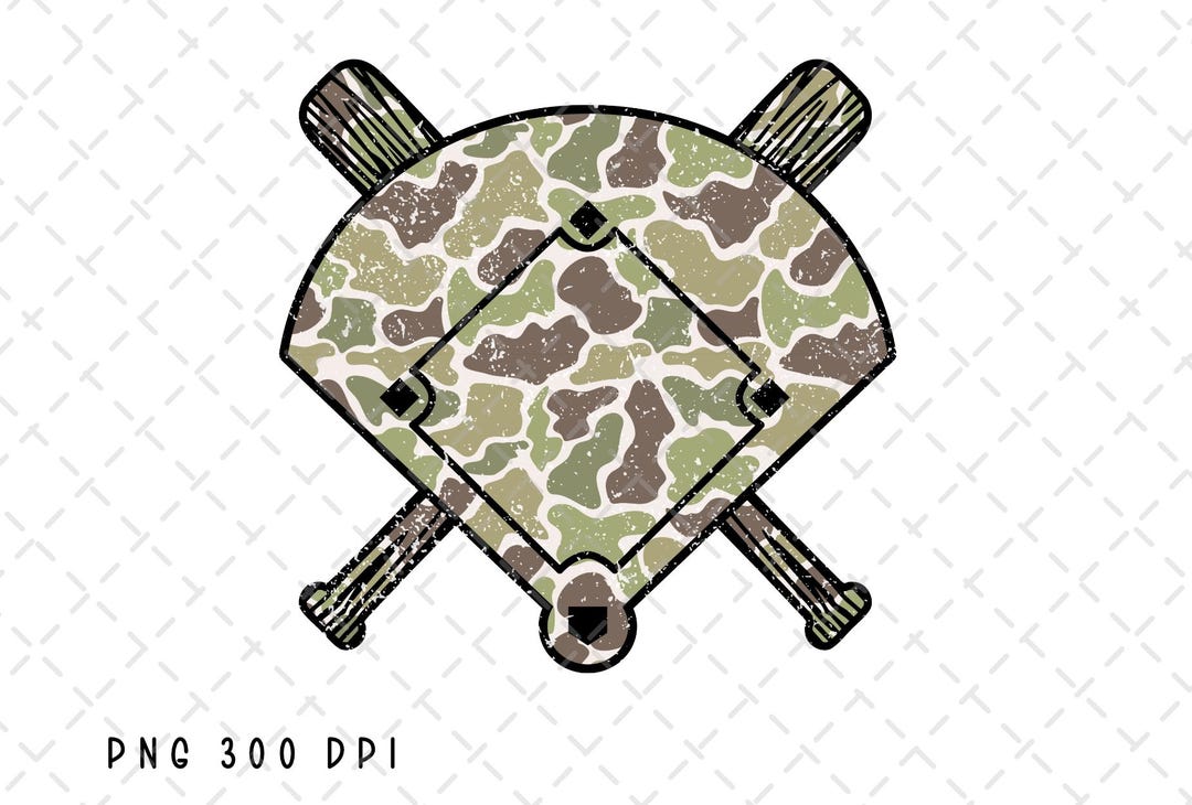 Camo Baseball Bats and Diamond PNG, Baseball PNG, Baseball Sublimation ...