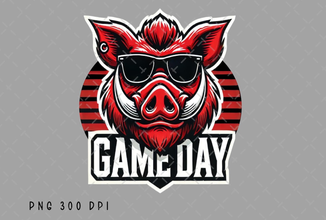 Game Day Hog Football PNG, Hog Sublimation, Hog School Spirit Digital ...