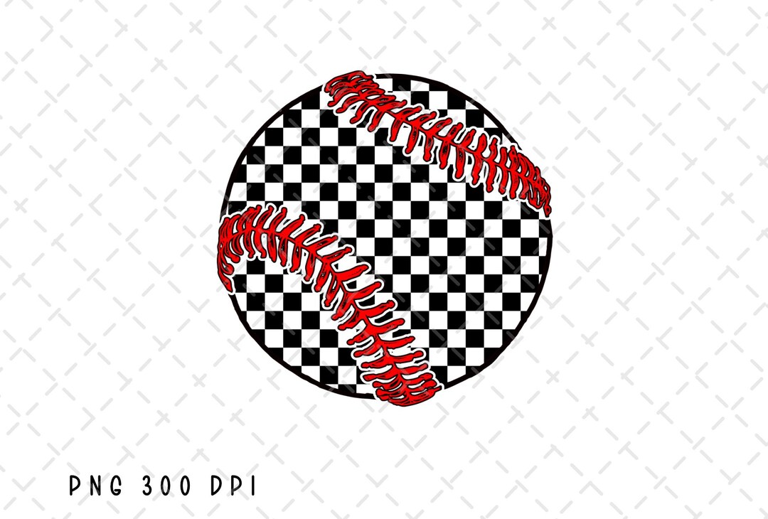 Checkered Baseball PNG, Checkered Softball PNG, Baseball Sublimation ...