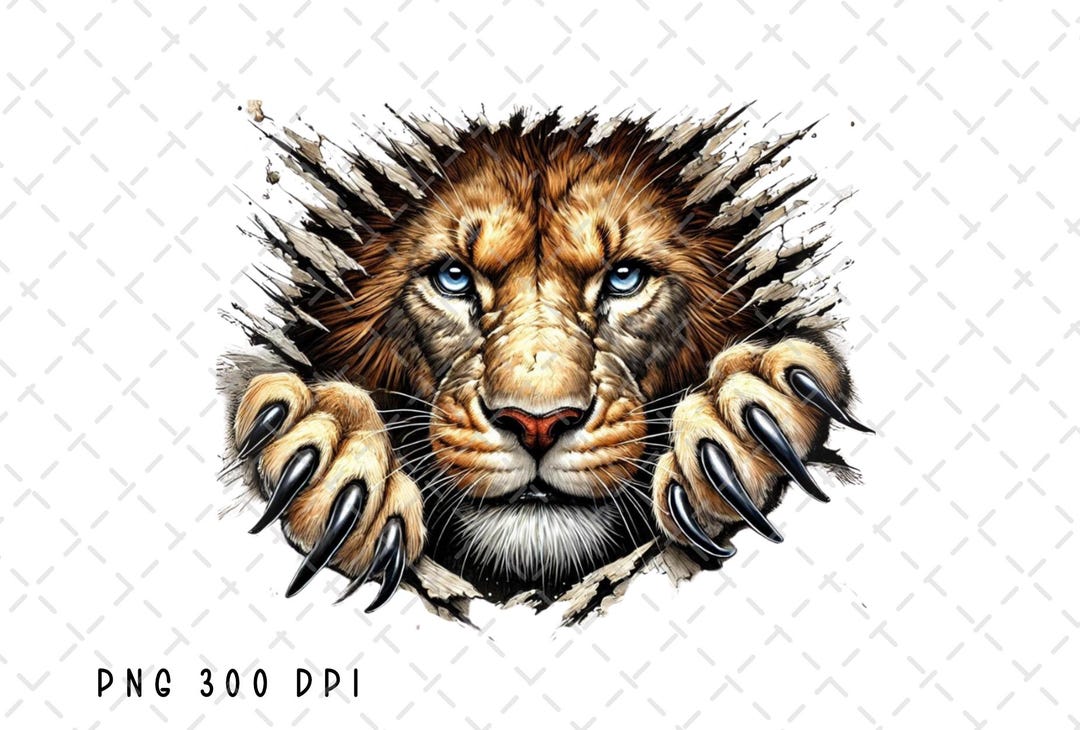 Lion Scratch PNG, Lion Sublimation, Lion Png, Lion Watercolor ...
