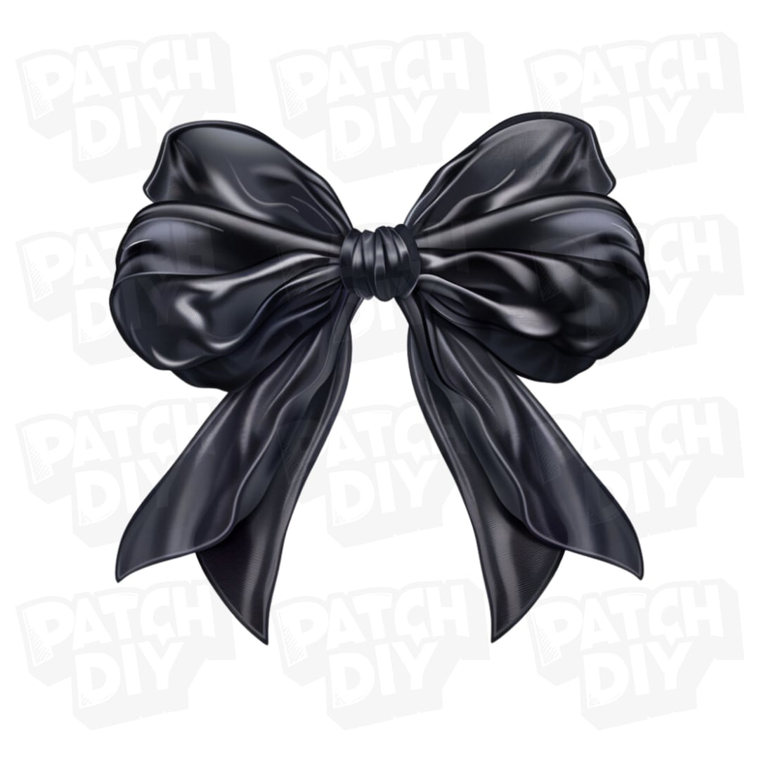 Coquette Black Bow Png, Bow Png, Black Bow Sublimation, Ribbon Bow ...