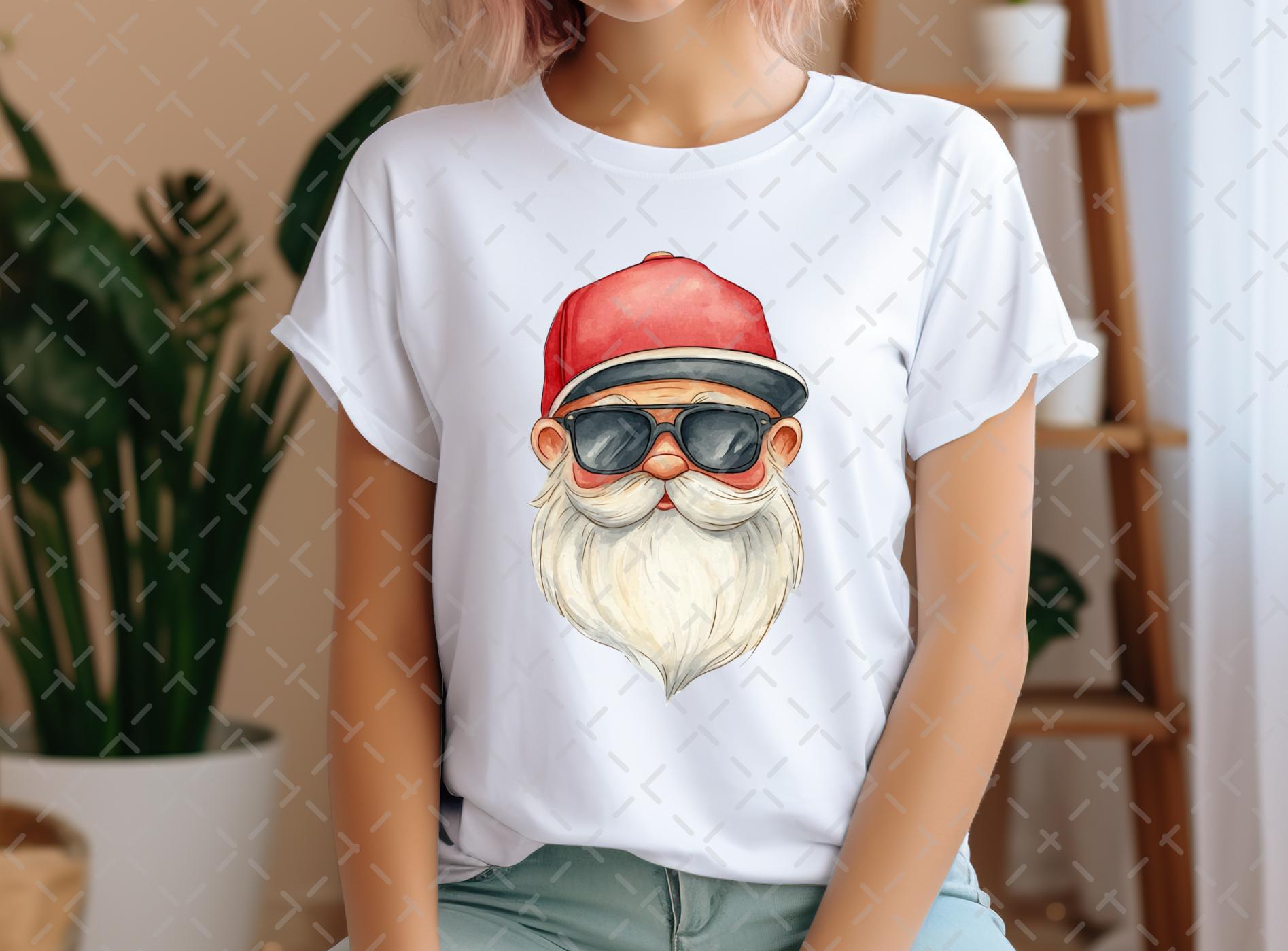 Santa Baseball Cap Png, Merry Christmas Png, Santa Sublimation, Retro ...