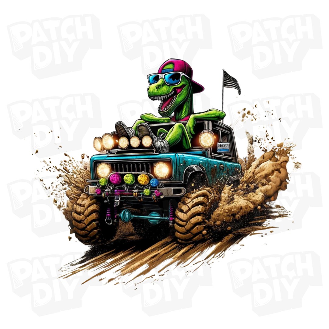 Velociraptor Dinosaur off Road PNG Sublimation, Kids Design, UTV ,off ...