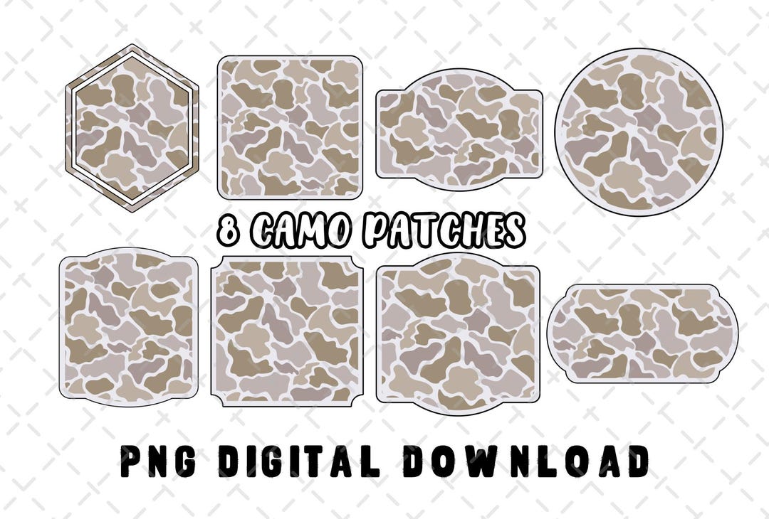 Camo Patches PNG, Camouflage Duck Hunting PNG, Camo Hunting Sublimation ...