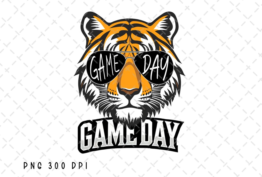 Game Day Tiger Football PNG, Tigers Sublimation, Tiger School Spirit ...