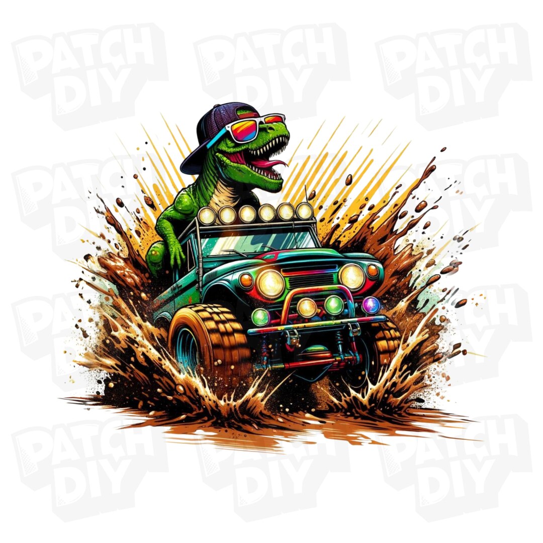 Velociraptor Dinosaur off Road PNG Sublimation, Kids Design, UTV ,off ...