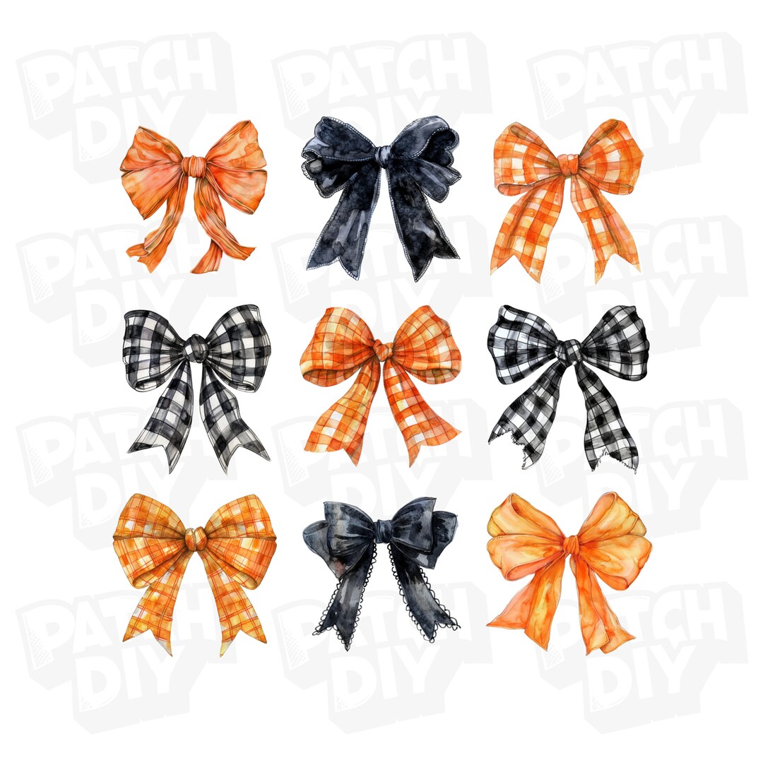 Retro Fall Coquette Bow PNG, Retro Halloween PNG, Halloween Sublimation ...