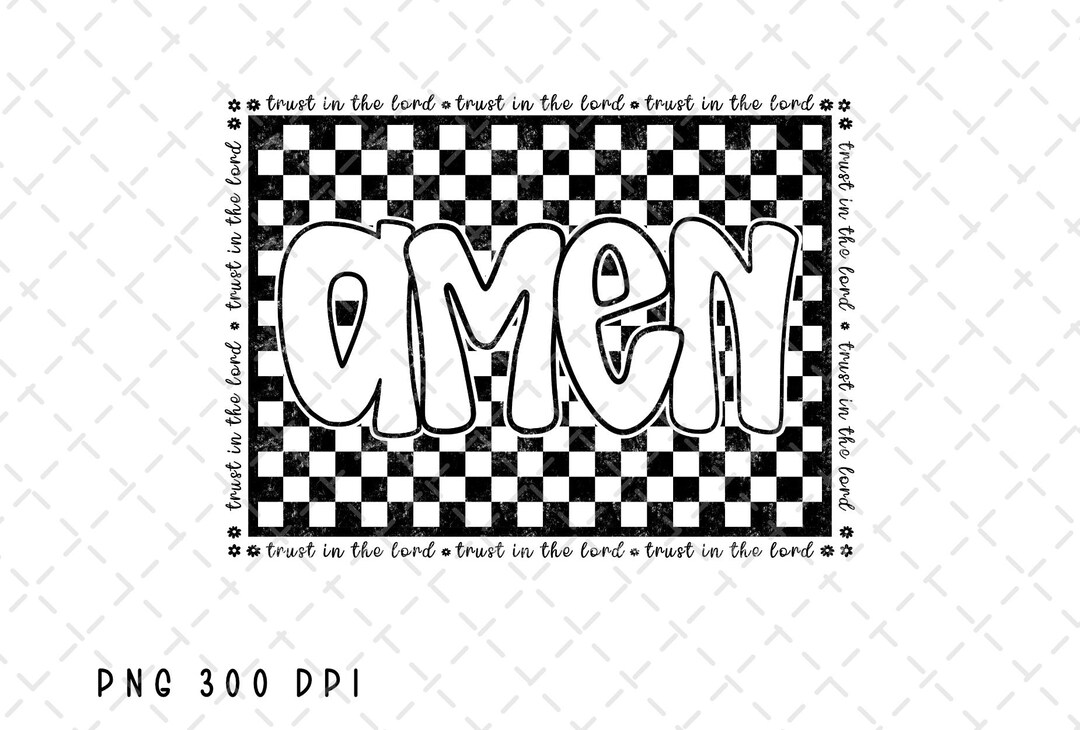 Amen PNG, Bible Verse Png, Amen Sublimation, Retro Christian Png ...