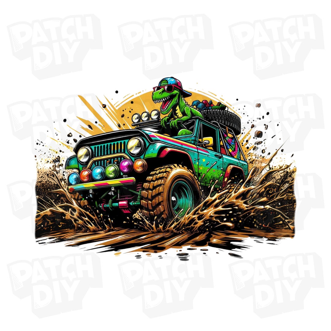 Velociraptor Dinosaur off Road PNG Sublimation, Kids Design, UTV ,off ...