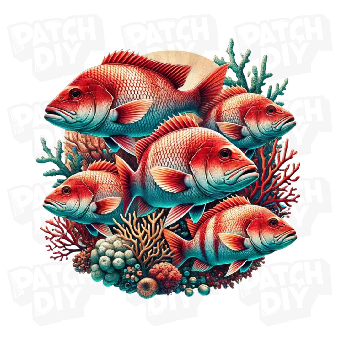 Redfish PNG, Fishing PNG, Redfish Sublimation, Redfish Watercolor PNG ...