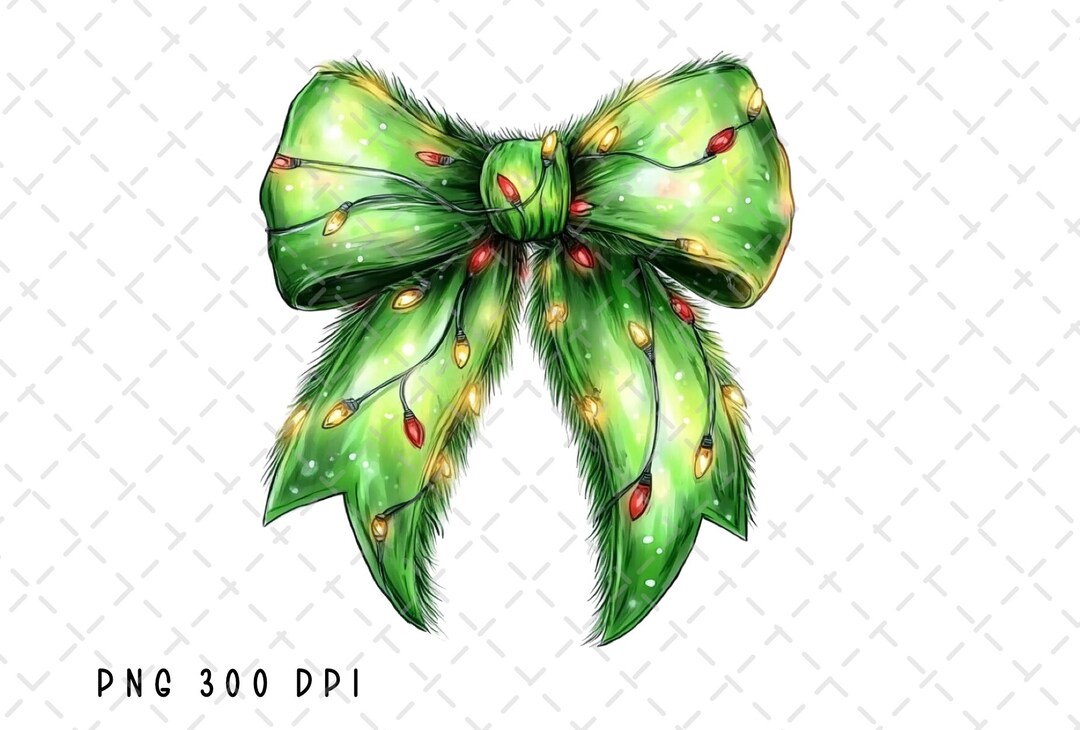 Coquette Green Bow Png, Green Bow Sublimation, Coquette Png, Christmas ...