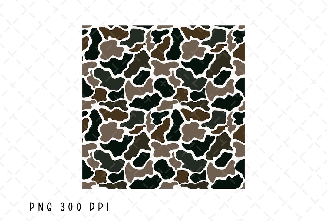 Old Camo Seamless Pattern PNG, Camouflage Duck Hunting Patterns PNG ...