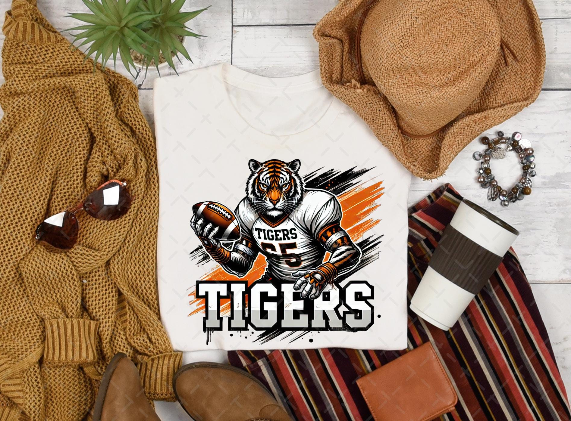 Tigers Football PNG, Tigers Sublimation, Tigers School Spirit Digital ...